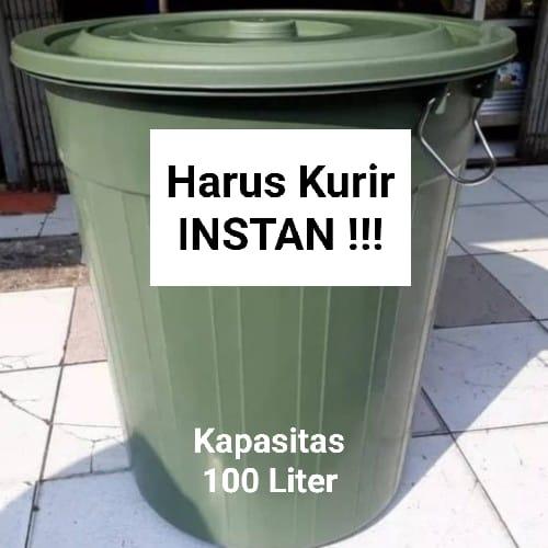 Jual ember plastik ember air pakai tutup kapasitas 100 Liter - Kota ...