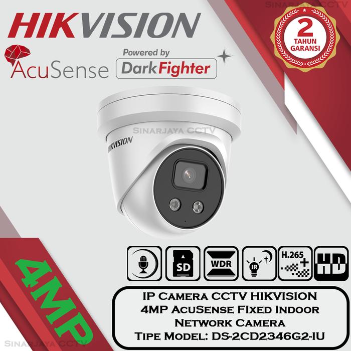 Jual IP Camera CCTV Hikvision 4MP Indoor DS-2CD2346G2-IU Acusense Audio - Jakarta Barat ...