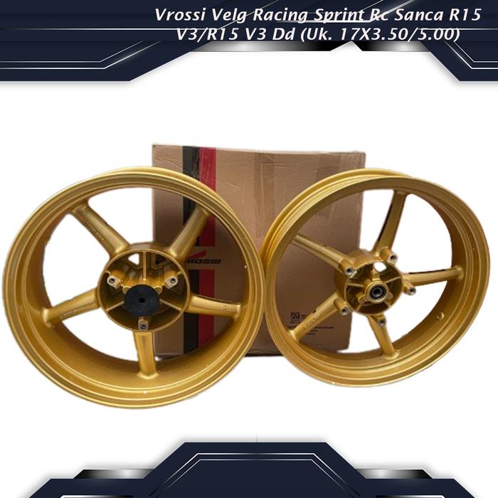 Jual Vrossi Velg Racing Sprint Rc Sanca R15 V3/R15 V3 Dd (Uk. 17X3.50/5 ...