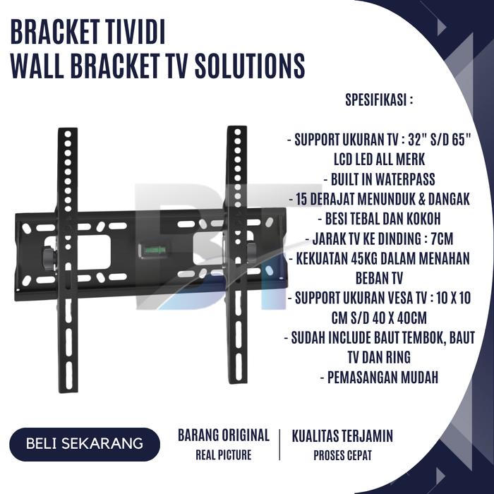 Promo Bracket TV 65 60 55 50 43 32 Inch Braket TV Original - Jakarta ...