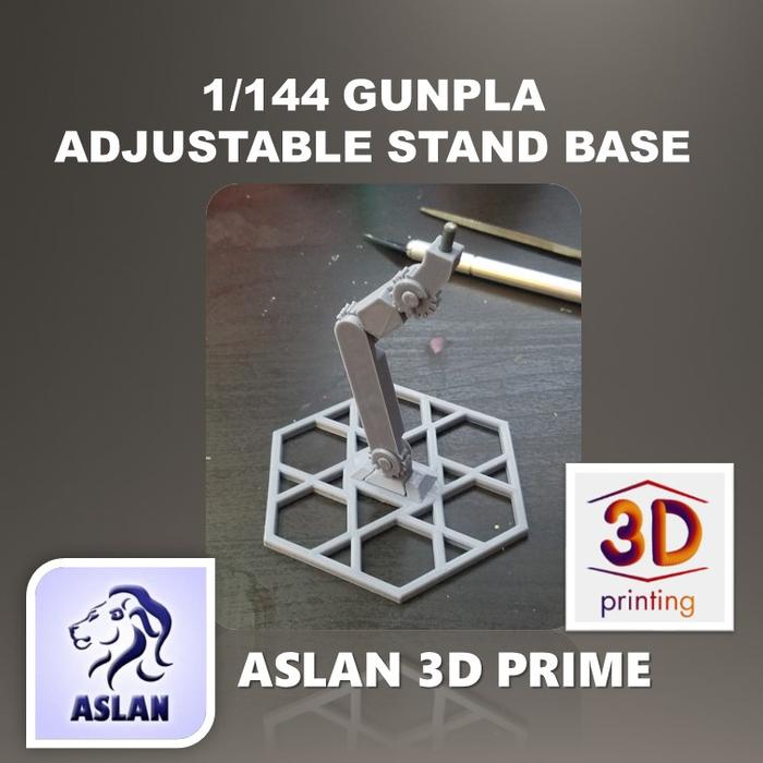 Jual 1/144 GUNPLA GUNDAM ADJUSTABLE STAND BASE CUSTOM COLOR 3D Print ...