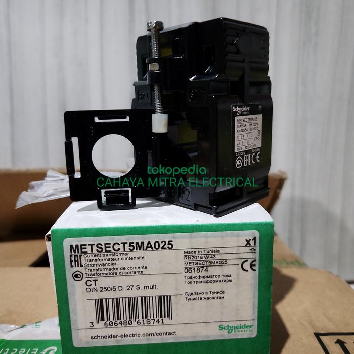 Jual SCHNEIDER ELECTRIC CURRENT TRANSFORMER CT 250/5A - METSECT5MA025 ...