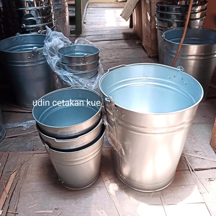 Jual Ember Galvanis Wadah Kaleng Pot Tebal Anti Karat 5 Liter - Jakarta ...