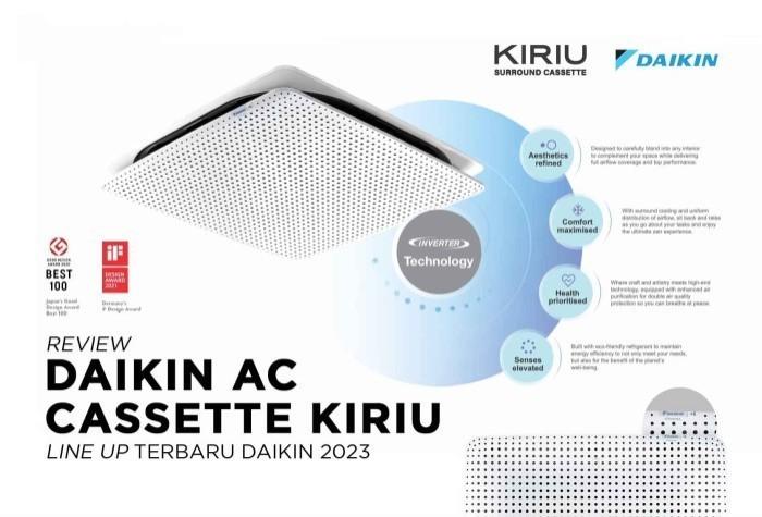 Jual AC CASSETTE / KASET / CASETE DAIKIN KIRIU INVERTER 6 PK - Kab ...