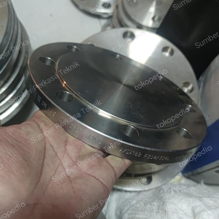 Jual Flange Buta PN16 SS304 ( Blind Flange PN16 SS304 ) 4" INCH DN 100 ...