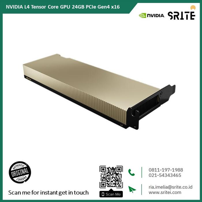 Jual NVIDIA L4 24GB DDR6 Tensor Core GPU Ada Lovelace Architecture PCIe - Jakarta Barat - SRITEI ...