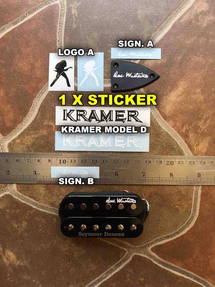 Jual Gitar Elektrik Kramer Dave Mustaine Vanguard Logo Tanda Tangan ...