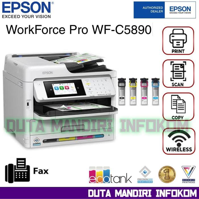 Promo Epson WorkForce Pro WF-C5890 - A4 AIO Color Multifunction Printer ...