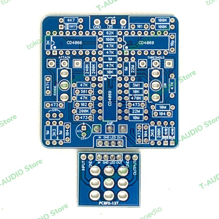 Jual T-Audio PCBFX-137 Based On MXR Envelope Filter Auto Wah Pedal PCB ...
