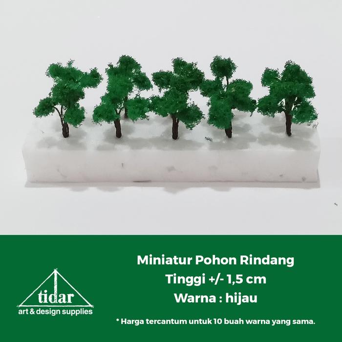 Jual MH - Miniatur Maket Pohon Cabang Tinggi 1,5 CM - Rindang ...