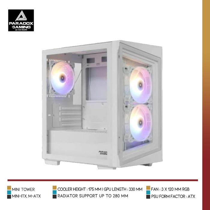 Promo PARADOX GAMING RAKHIE | Micro ATX PC Casing Cicil 0% 3x - Jakarta ...