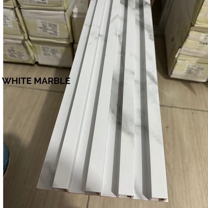 Jual Wall Panel WPC wood panel motif marmer - MARMER PUTIH - Kota ...