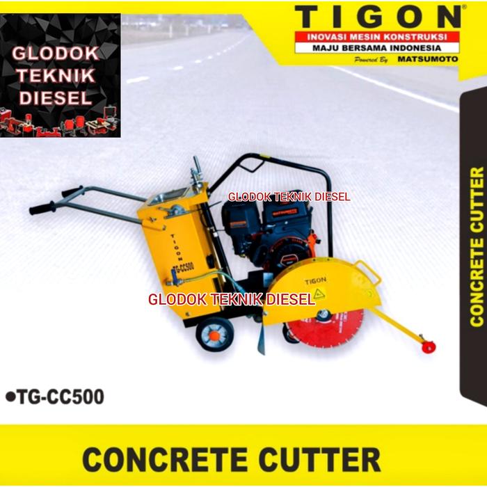 Jual Concrete Cutter Potong Aspal Beton Tigon TG CC-500 TG CC500 Bensin ...