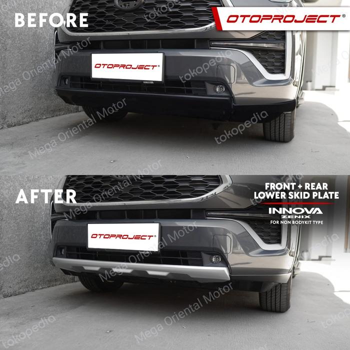 Jual Front + rear skid plate bumper otoproject Innova Zenix - Jakarta ...