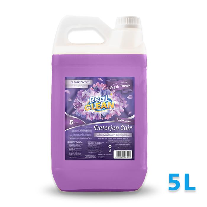 Jual Real Clean Deterjen Cair Laundry Antibacterial 5 Liter -detergen ...