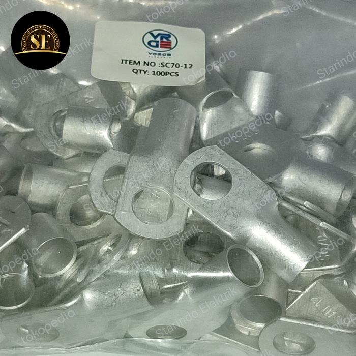 Jual Skun Kabel SC-70 Tembaga doff Scun Cable LUG Dove PANEL sc-70-12 ...