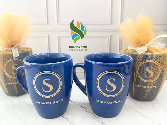 Jual Souvenir Gelas Mug Corel Gagang Keramik Warna Sablon Kemas Tile ...