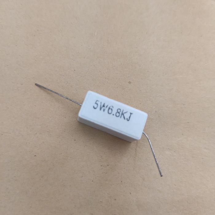 Jual R 6.8k ohm 6.8 Kohm 6k8 5w 5watt 5 watt Resistor Kapur - Kota ...