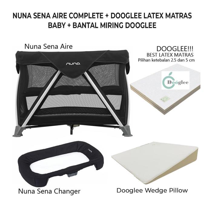 Jual Preloved NUNA Sena Aire Baby Box + Matras Dooglee + Wedge Pillow ...