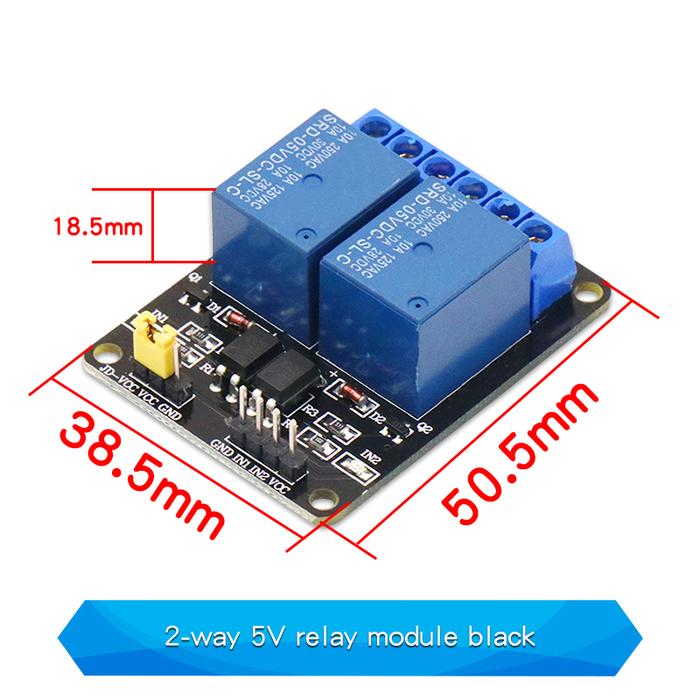 Jual Relay 2 Channel Module Modul 2 CH 5 Volt 5V / 12 Volt 12V ...