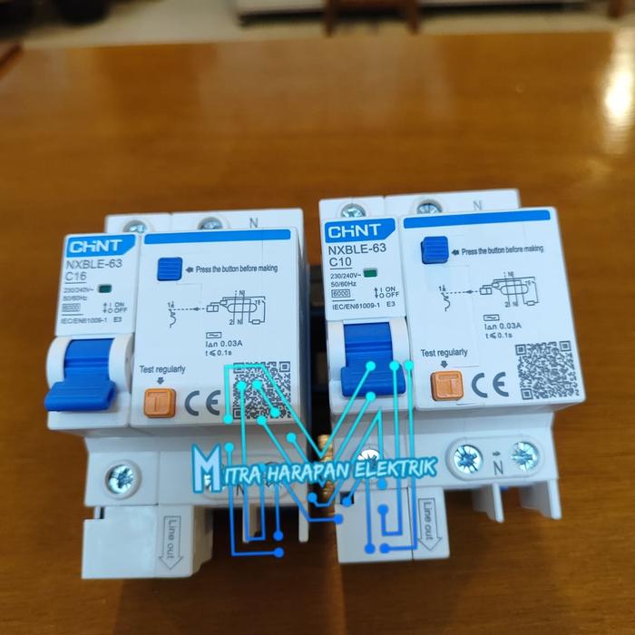 Jual RCBO 6A/10A/16A/20A/25A/32A CHINT elcb+mcb NXBLE-63 1P+N 6KA 30MA ORI - 16a - Jakarta Barat ...