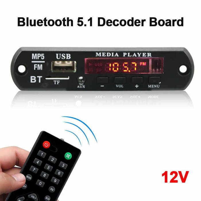 Jual Mp5 Kit Modul Bluetooth Vidio Vga/av/tf/usb/aux Radio Fm Remote Di ...