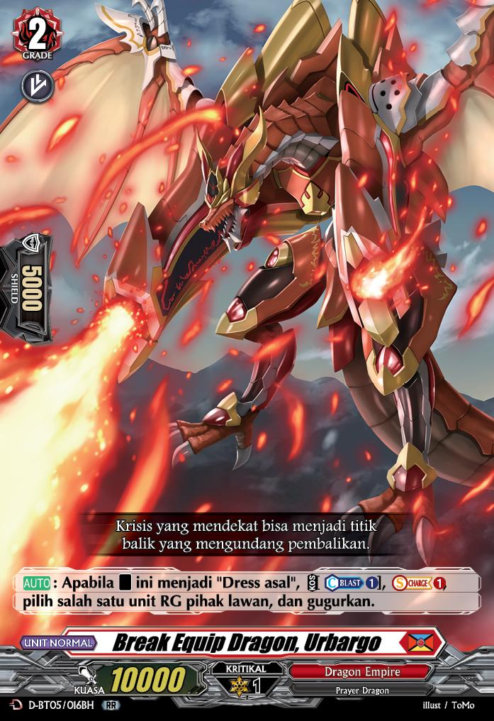 Jual Break Equip Dragon, Urbargo (RR) | D-BT05 | Bahasa Vanguard - Jakarta Barat - Carttu ...