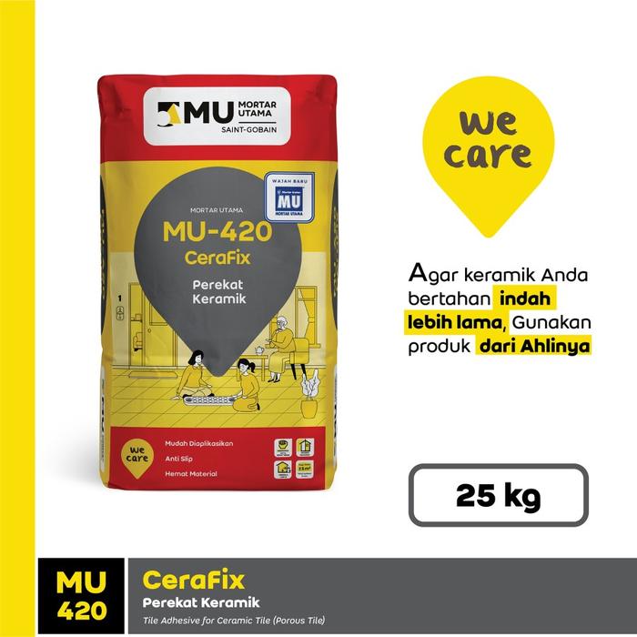 Jual Mortar Utama MU 420 CeraFix Perekat Keramik - Porous Tile 25Kg ...