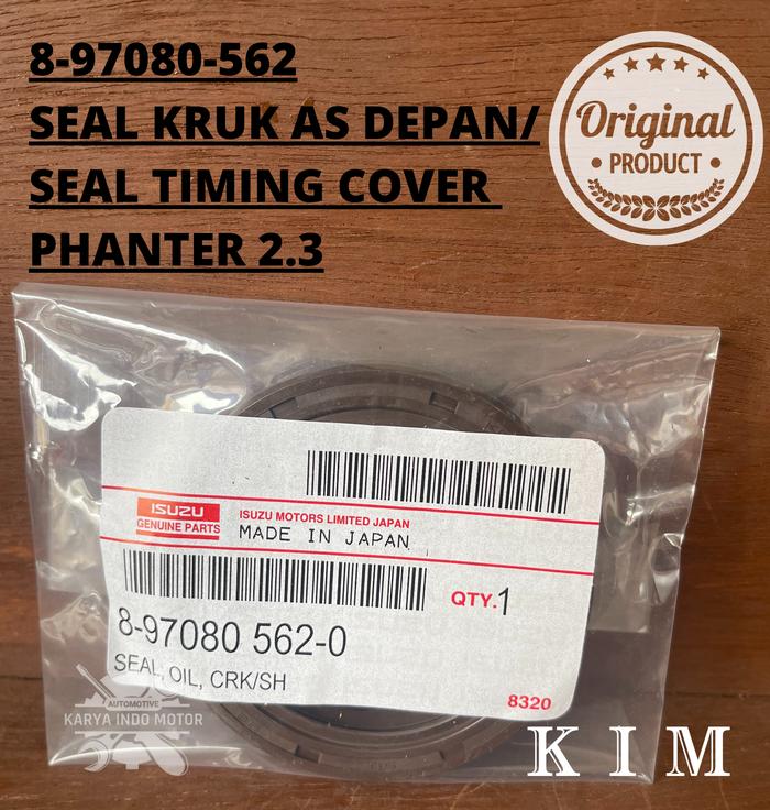 Jual SEAL KRUK AS/SEAL TIMING COVER DEPAN PHANTER 2.5 ORIGINAL 8-97080 ...