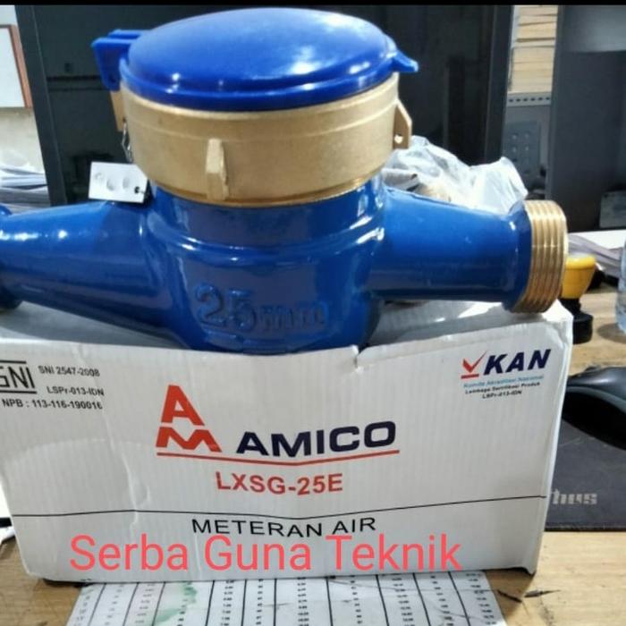 Jual Meteran Air 1" inchi Amico Flowmeter Flow Water Meter Drat 25mm ...