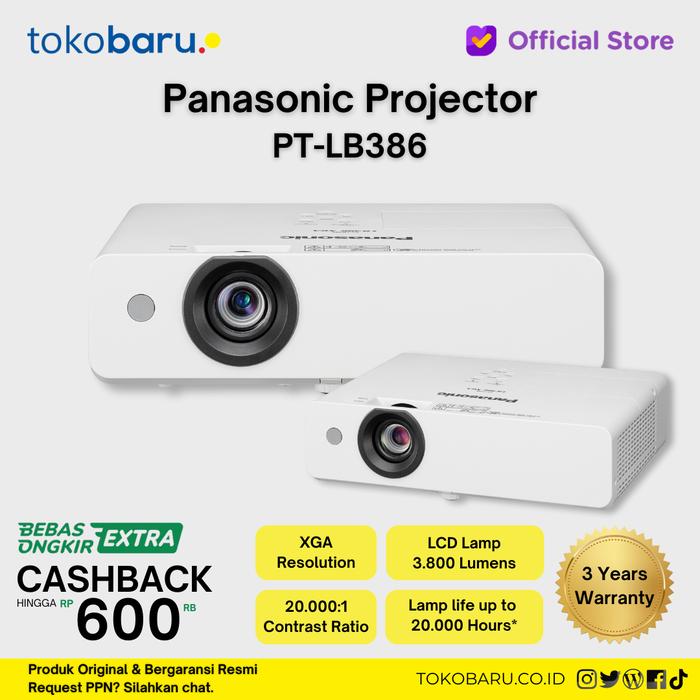 Promo Proyektor Panasonic PT-LB386 Garansi 2thn Resmi DATASCRIP Cicil 0% 3x - Jakarta Pusat ...
