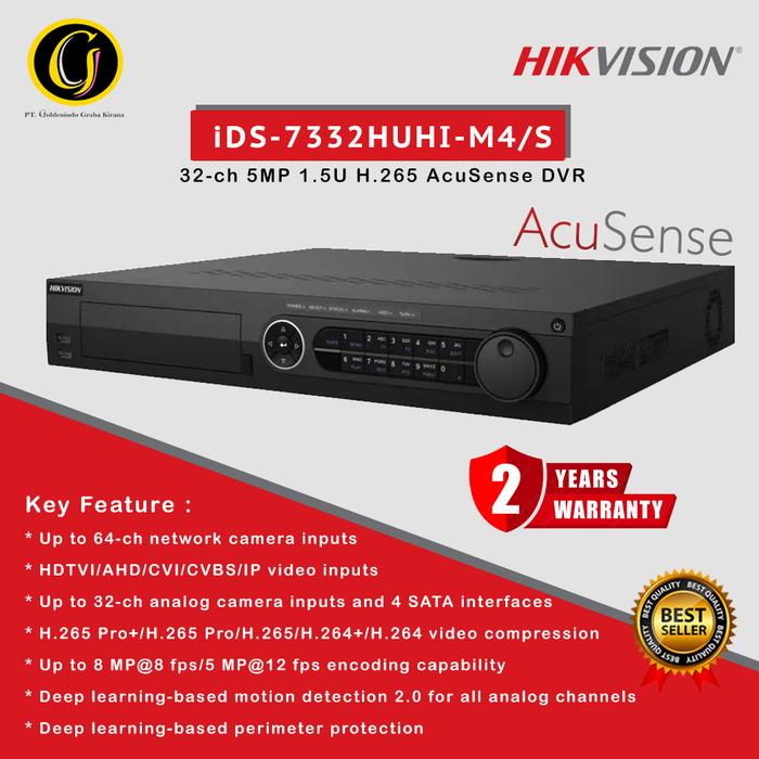 Jual iDS-7332HUHI-M4/S - HIKVISION DVR 32CH ACCUSENSE 4 SLOT HDD 4K - Jakarta Barat - Goldenindo ...
