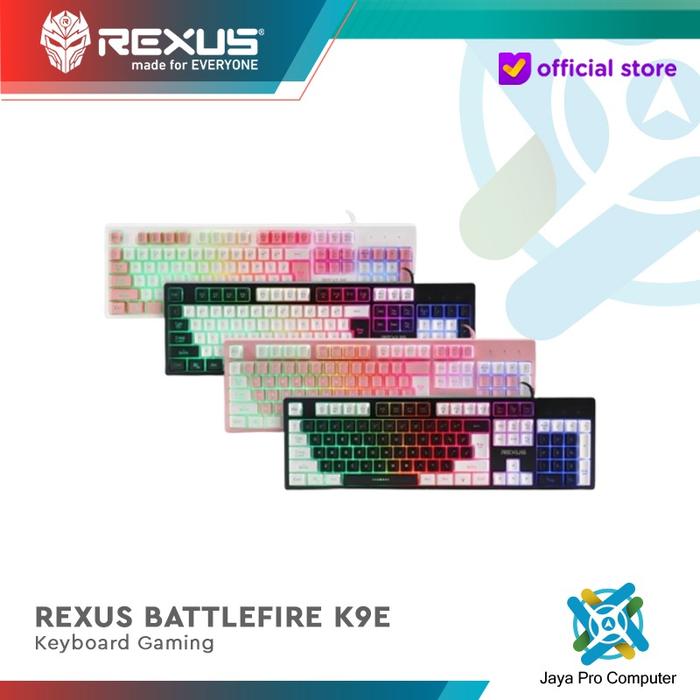 Jual Keyboard Gaming Mechanical Rexus Battlefire K9E Rainbow LED ...