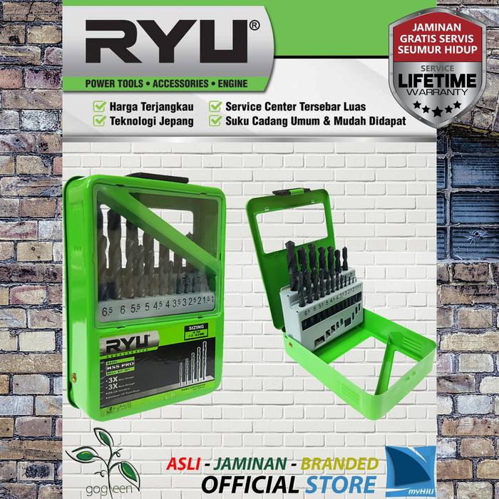 Jual Set Mata Bor HSS Pro Isi 19pcs 1~10 mm Untuk Besi - Drill Bits Set RYU - Kota Tangerang ...
