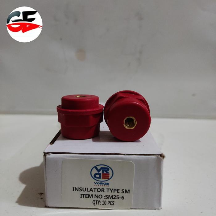 Jual Isolator Type SM 25-6 Merah Gaitor Panel sm25-6 dudukan busbar ...
