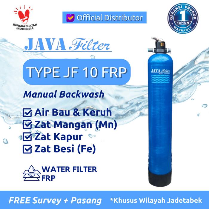 Jual JAVA FILTER - JF10 FRP Fiber Tabung Water Filter Air - Manual ...