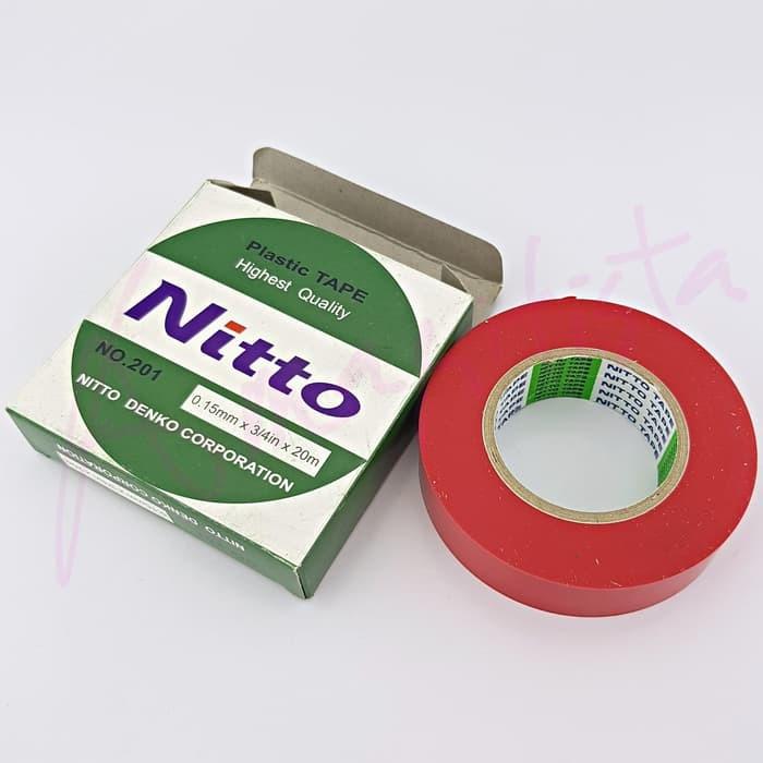 Jual NITTO TAPE PVC Isolasi Listrik Electrical Warna Warni Uk 19MM x 20 ...