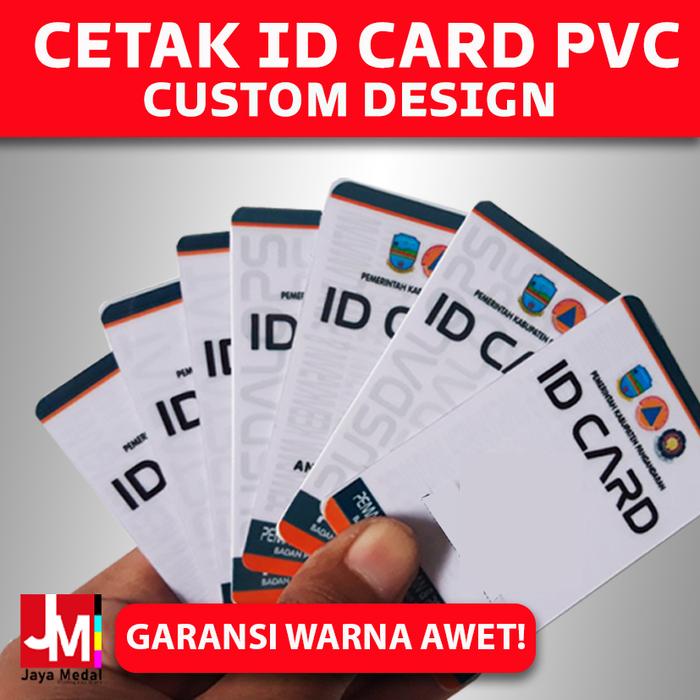 Promo ID card PVC Custom Desain - 1 Sisi - Kab. Tangerang - Jaya Medal ...