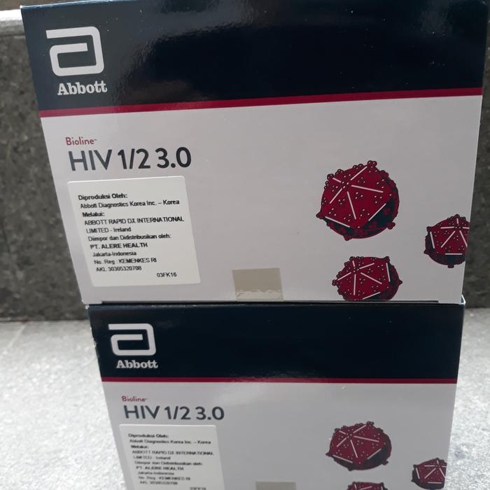 Jual Hiv test caset abbott isi 25 tes / rapid srening tes / reagent ...