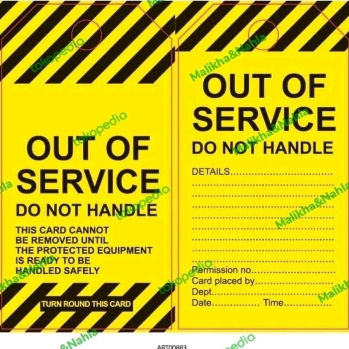 Jual Safety tags, warning labels and Isolation point labels - B ...