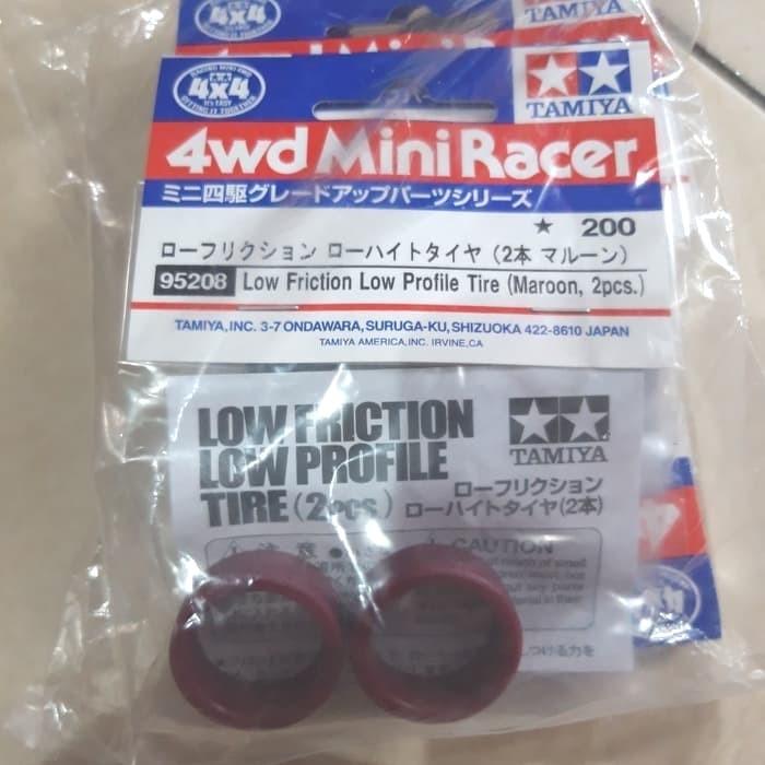 Jual tamiya 95208 ban maroon medium low friction low profile Re-release ...