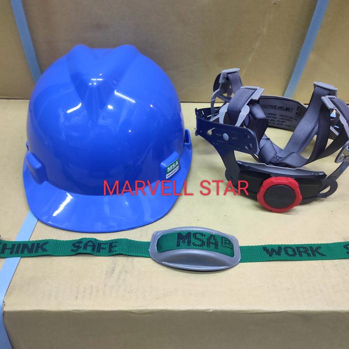 Jual Safety Helmet SNI MSA Lokal Helm Proyek Plus Sarang Fastrack+Tali ...