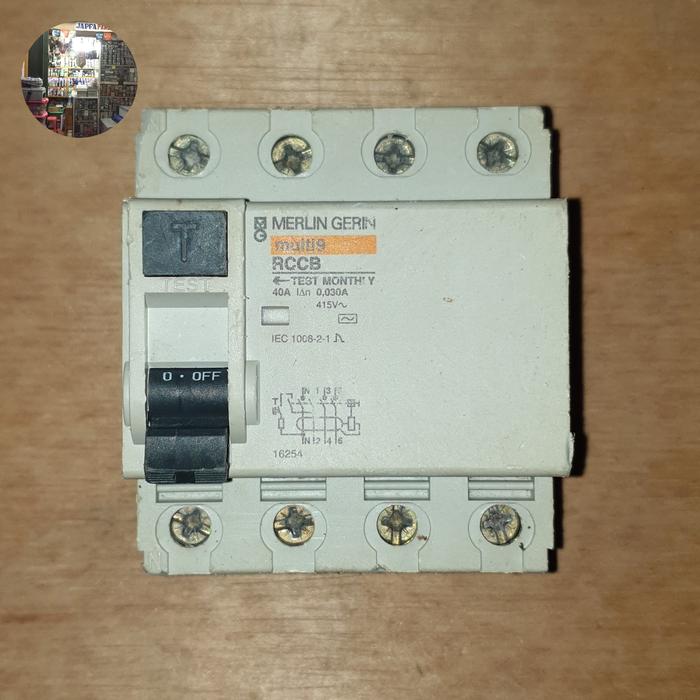 Jual RCCB RCBO Merlin Gerin Multi9 40A 30mA Original Spain - Jakarta ...