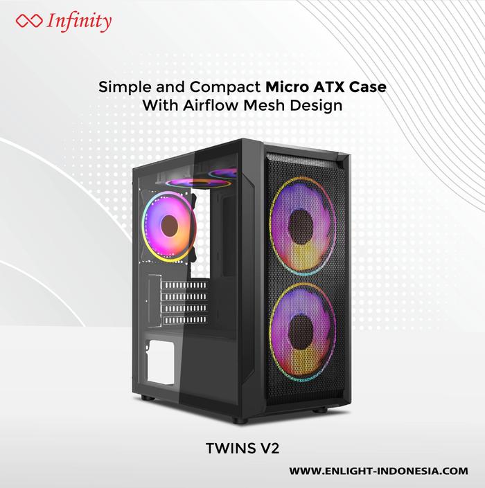 Jual Casing Infinity Twins V2 - Matx Gaming Case Di Seller Sweet Shop ...