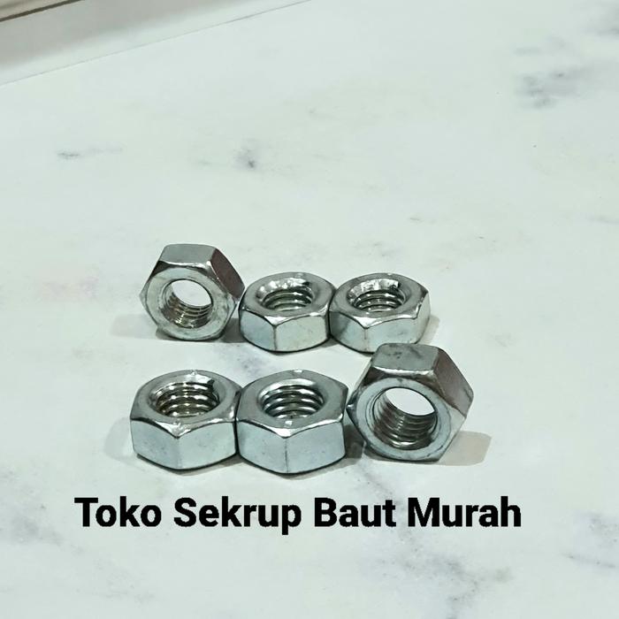 Jual Mur Nut Galvanis m10 / Mur Putih 10mm / Mur Putih galvanis - Kota ...
