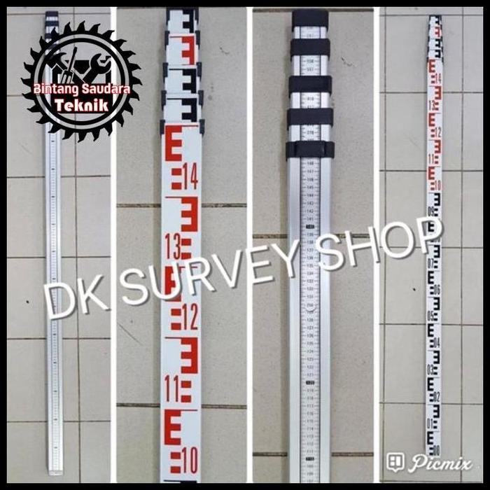 Jual RAMBU UKUR 7 METER/ MISTAR/ BAK UKUR 7M/ 7 METER/ LEVELLING STAFF ...