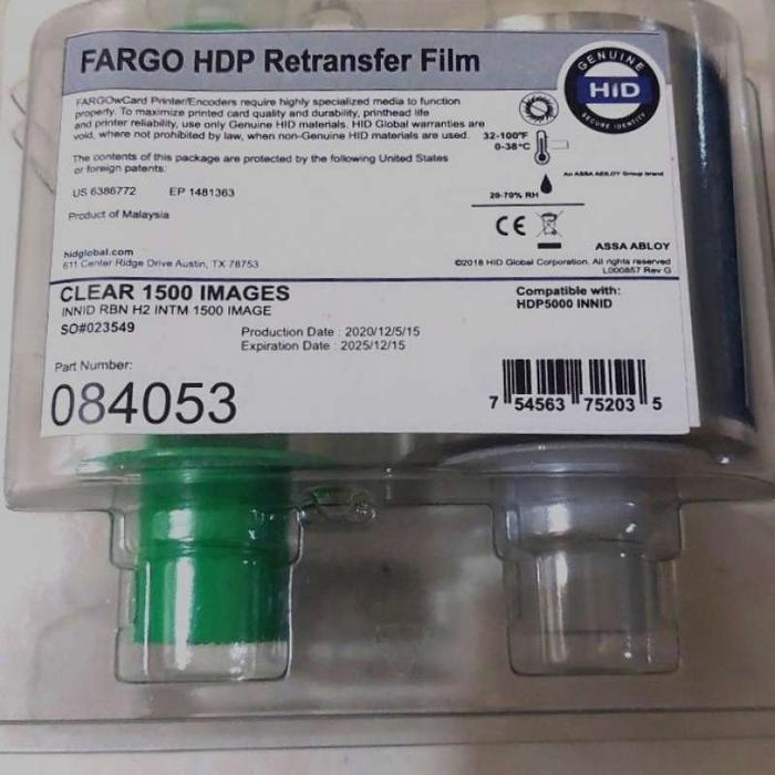 Jual Ribbon Film 084053 Fargo HDP5000 / Fargo / HDP5000 / 084053 ...