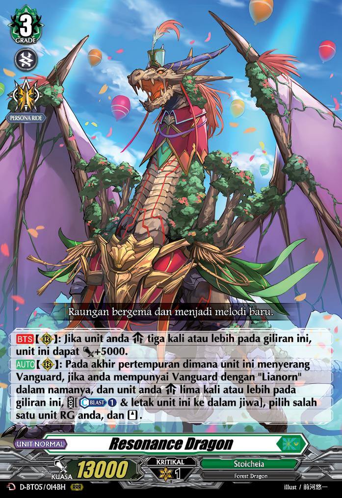 Jual Resonance Dragon (RRR) | D-BT05 | Bahasa Vanguard - Jakarta Barat - Carttu | Tokopedia