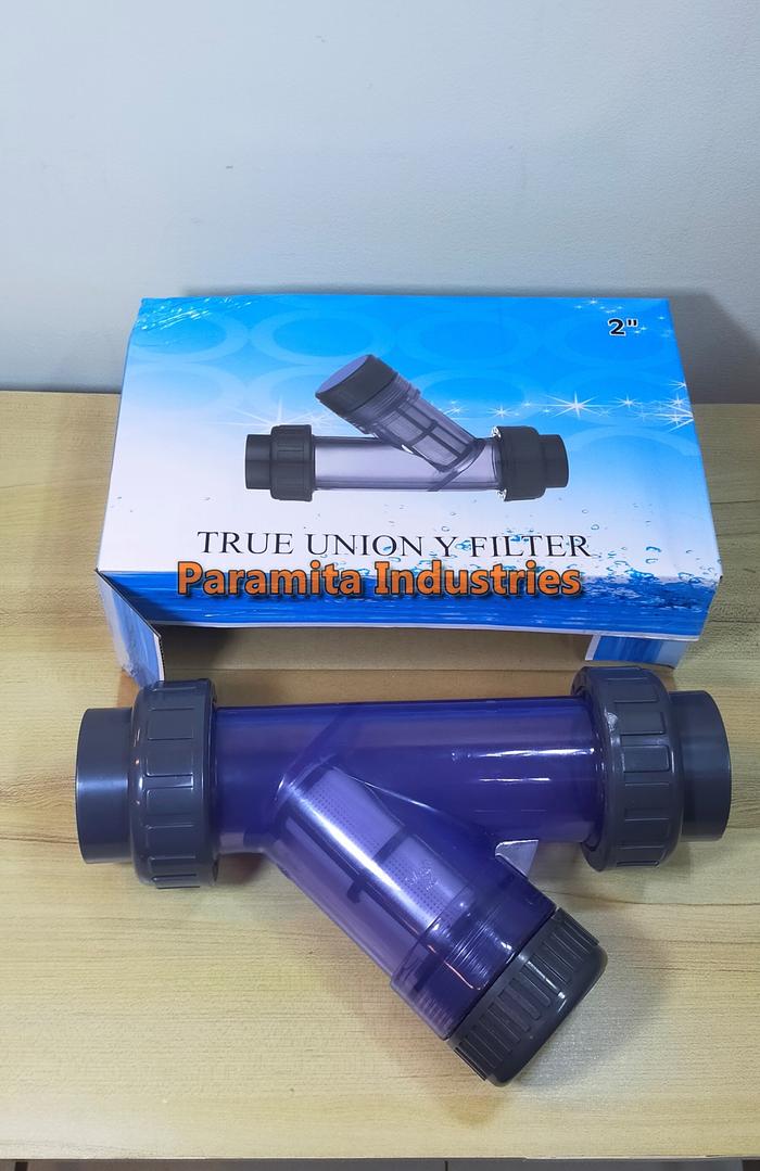 Jual Y strainer pvc clear 1 1/2" inch / Y strainer transparan bening DN ...