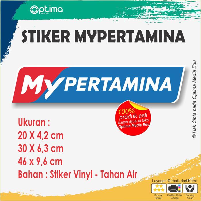 Jual Stiker Logo MyPertamina untuk SPBU atau pom mini - 20 x 4,2 cm ...